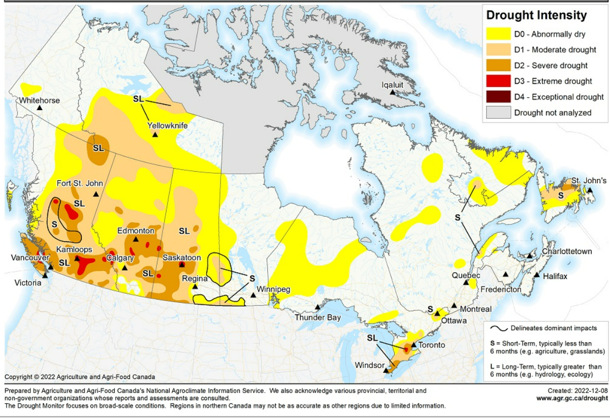 Precipitation does little to change drought outlook - AGCanada - AGCanada