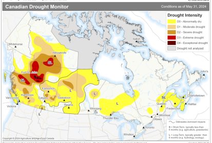 Canadian drought conditions improve: AAFC - AGCanada - AGCanada
