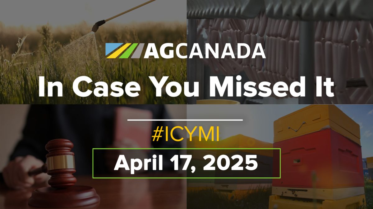 AGCanadaTV: In case you missed it; your national ag news recap for April 17 - AgCanada